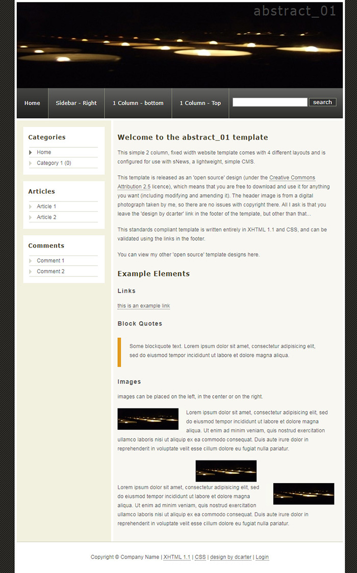 Free abstract_01 Website Template - Free Website Templates, HTML5 & CSS ...
