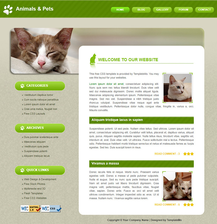 Free Chocolatey Brown Website Template - Free Website Templates, HTML5 ...