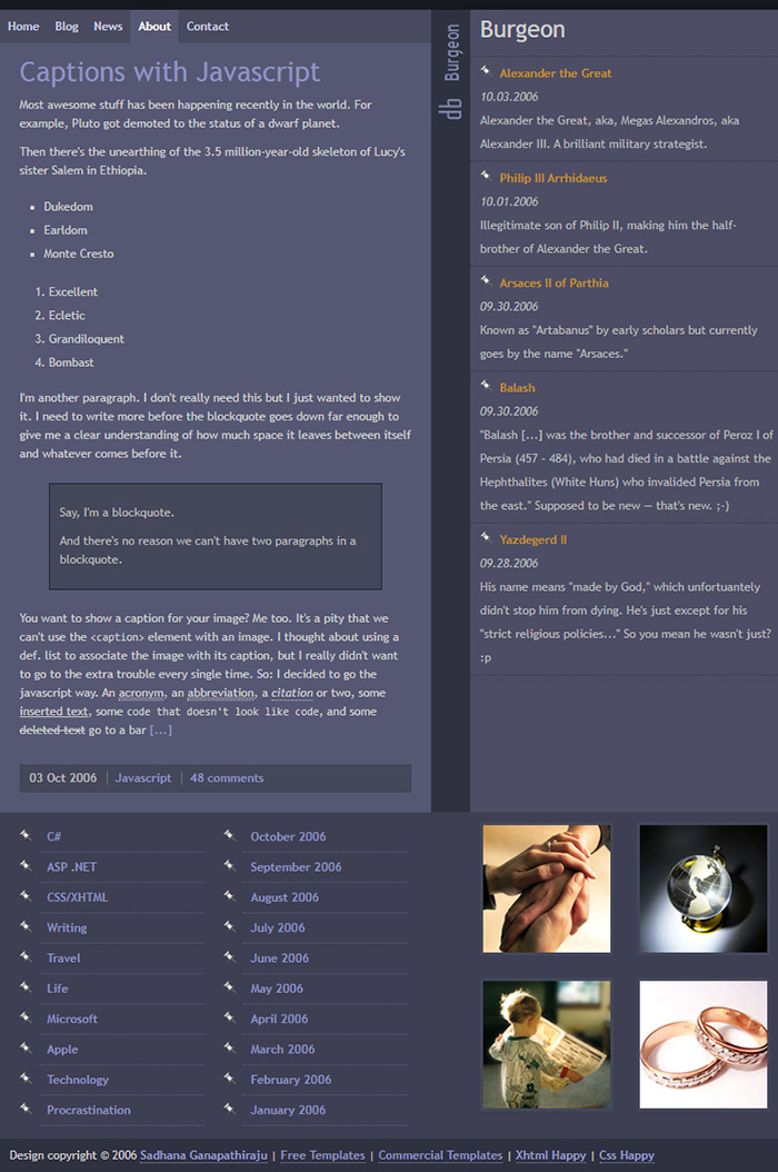 Free Burgeon Website Template - Free Website Templates, HTML5 & CSS ...