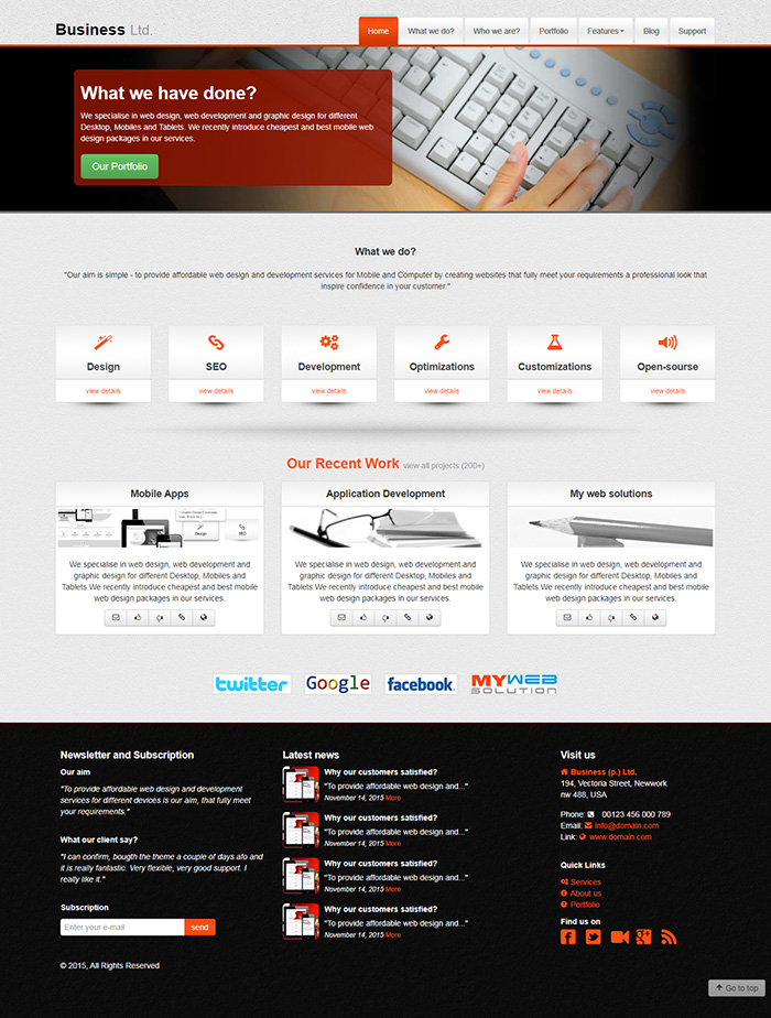 Free Hardware Store Website Template - Free Website Templates, HTML5 ...