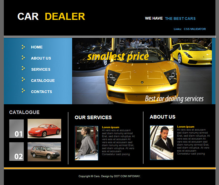 Free Car Dealer Website Template Free Website Templates HTML5 CSS 