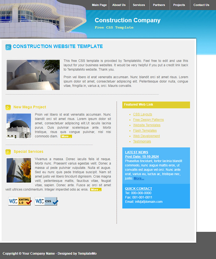 Free Magnum Website Template - Free Website Templates, HTML5 & CSS ...