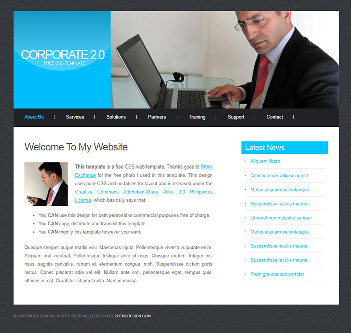 Free Computer Store Website Template - Free Website Templates, HTML5 ...