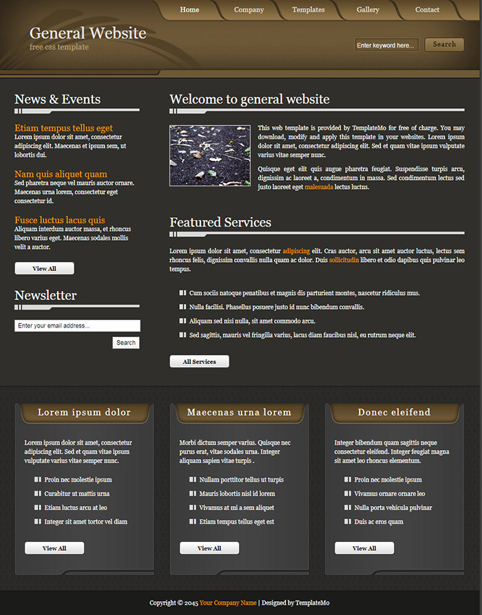 Free General Website Template - Free Website Templates, HTML5 & CSS ...