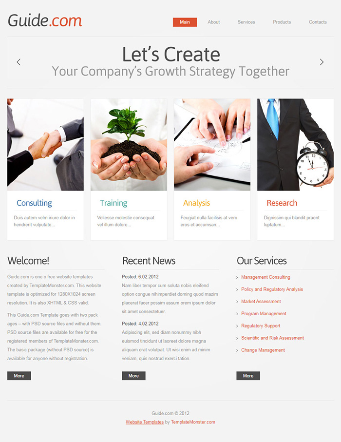 Free Responsive Website Template - Free Website Templates, HTML5 & CSS ...