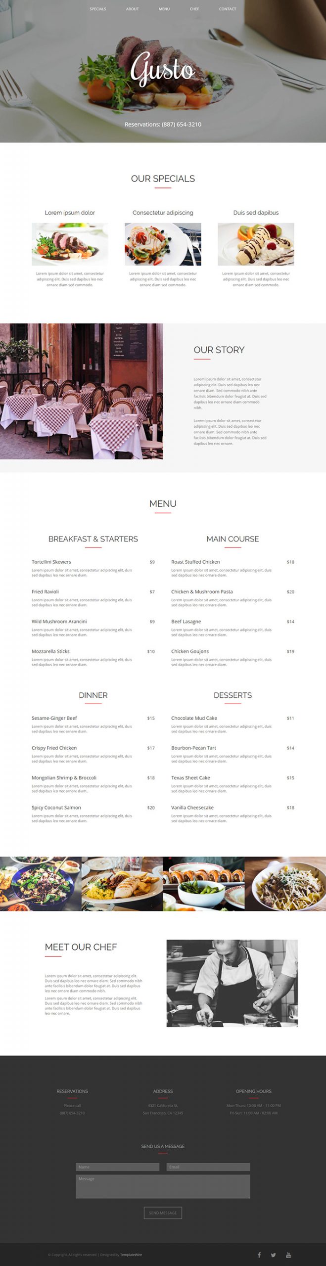 Free Gusto Website Template - Free Website Templates, HTML5 & CSS ...