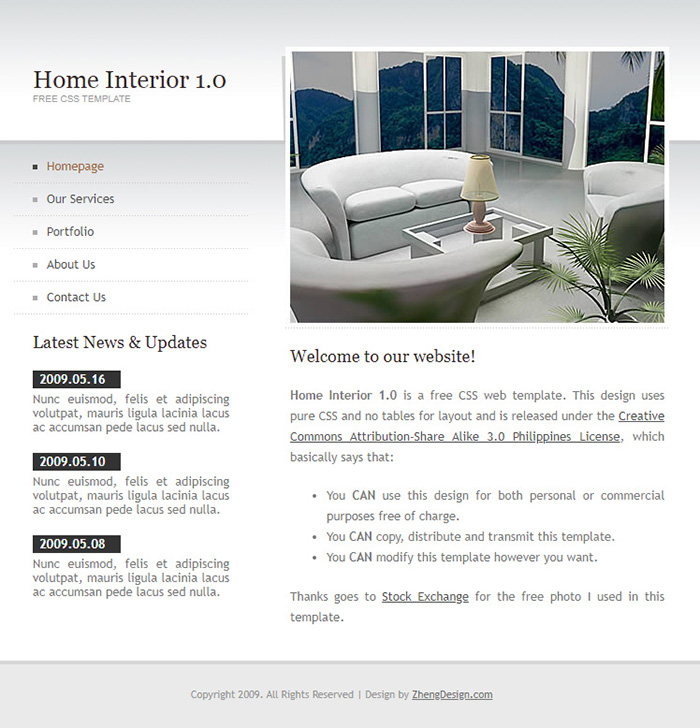 Free Minimalism Website Template - Free Website Templates, HTML5 & CSS ...