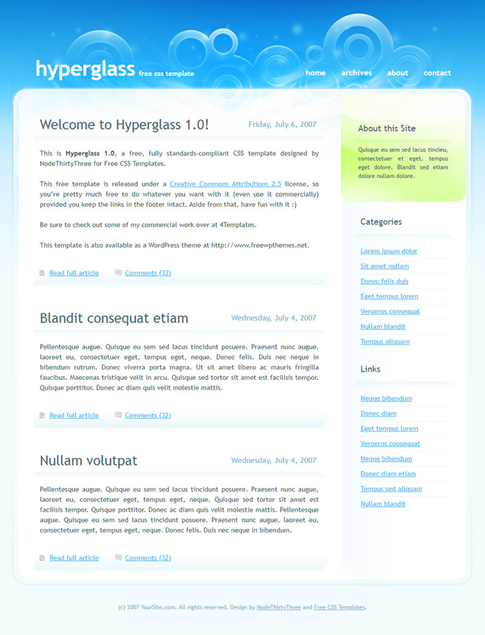 Free Brand Identity Website Template - Free Website Templates, HTML5 ...