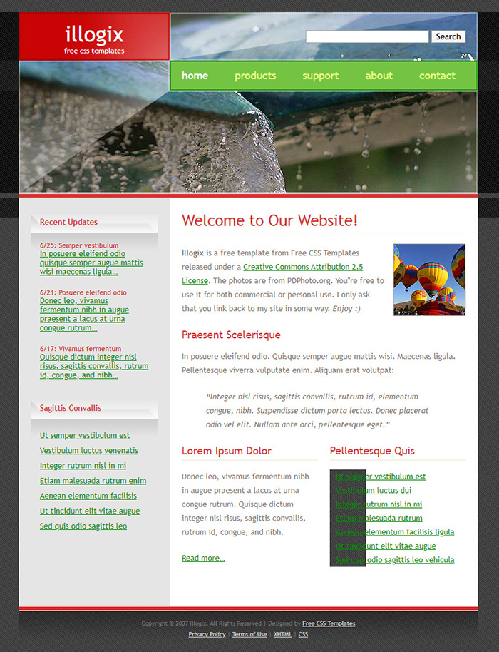 Free Flange Website Template - Free Website Templates, HTML5 & CSS ...