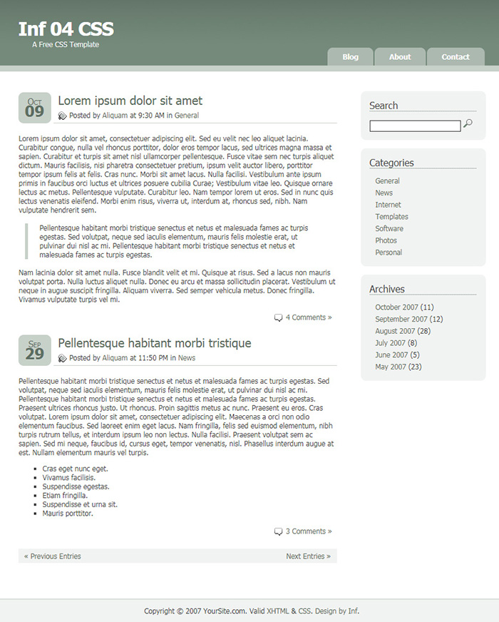Free Inf 04 Css Website Template Free Website Templates Html5 And Css Templates And Open Source