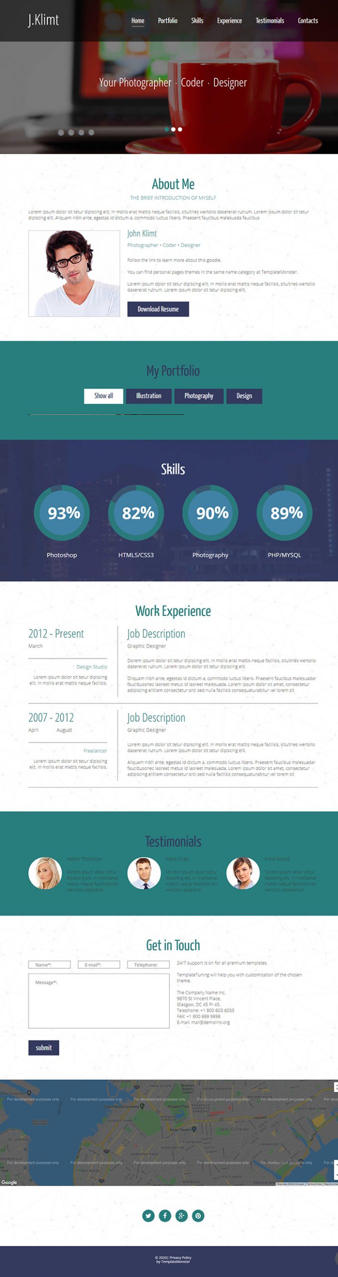 Free Bronea Website Template - Free Website Templates, HTML5 & CSS ...