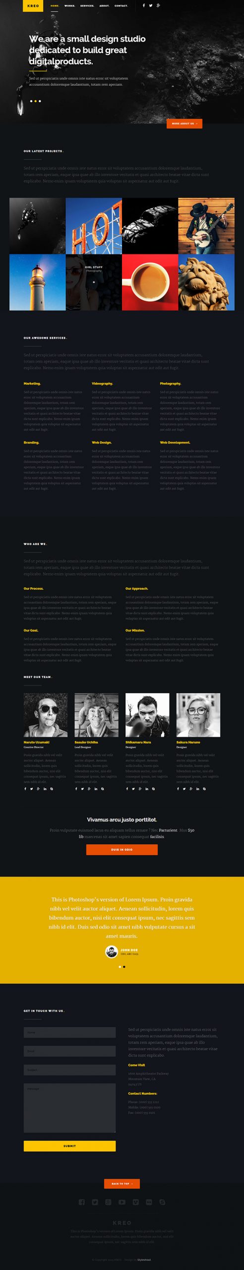 Free Portfolio Website Template - Free Website Templates, HTML5 & CSS ...