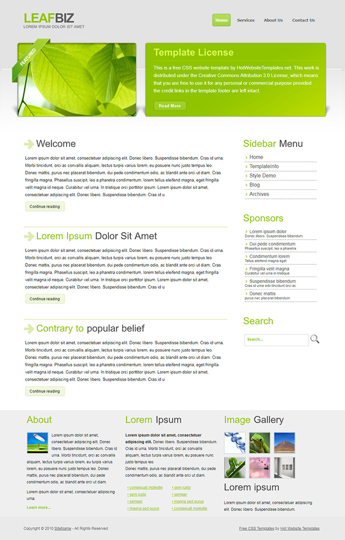 Free Azure Website Template - Free Website Templates, HTML5 & CSS ...