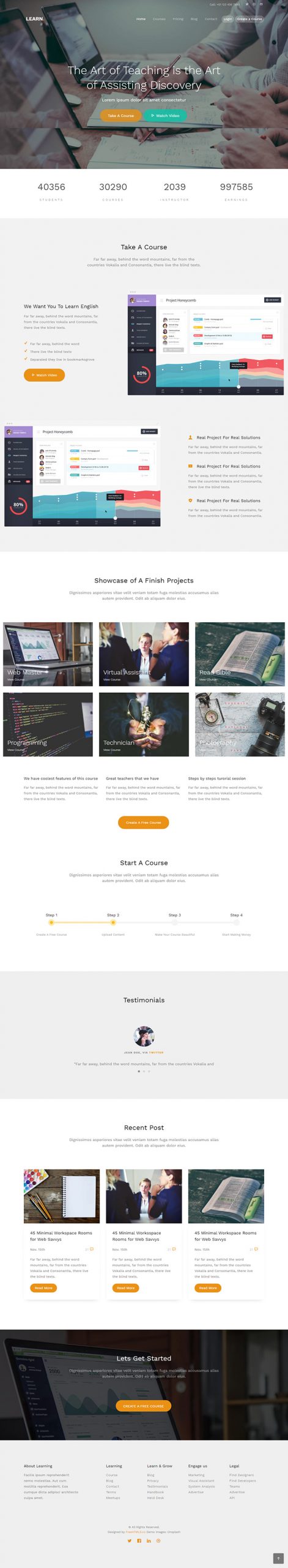Free Learn Website Template Free Website Templates Html5 And Css Templates And Open Source Templates