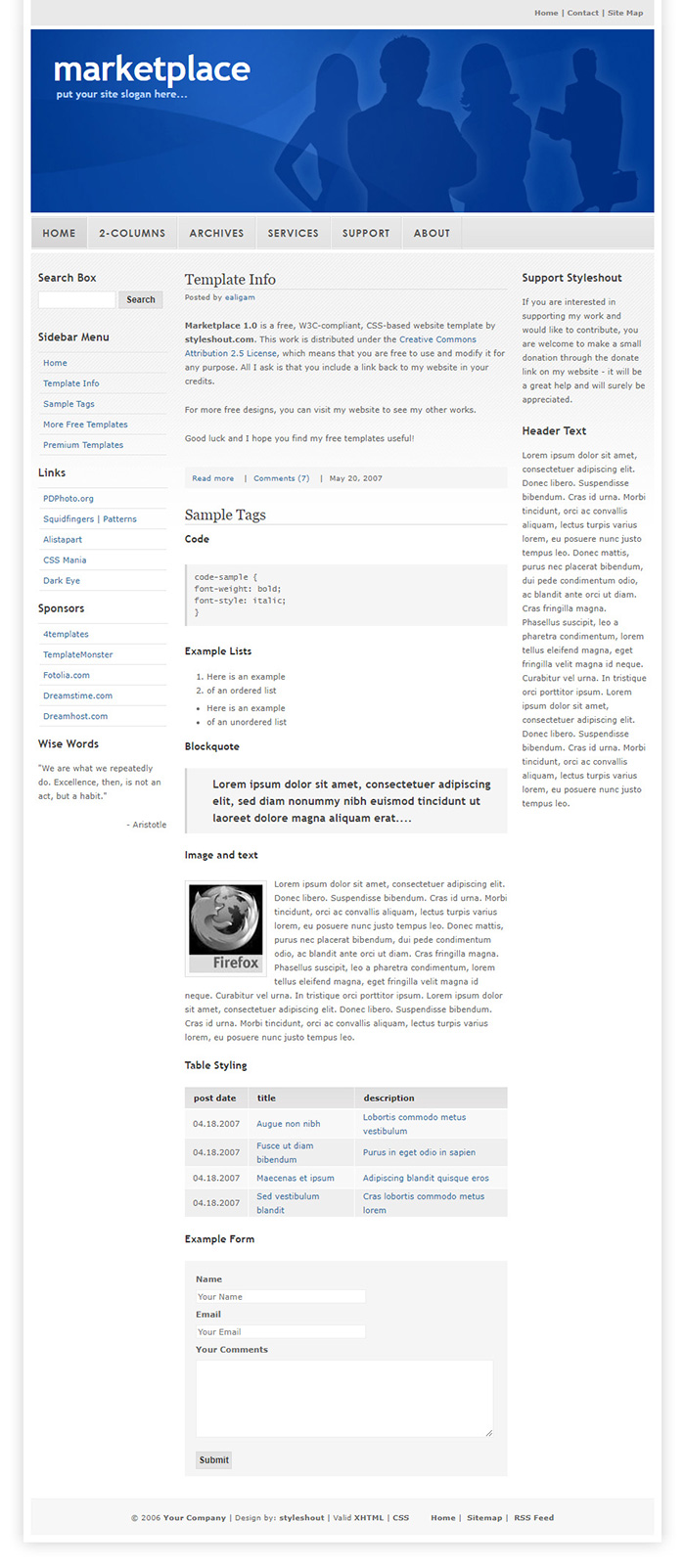 Free Amoeba Website Template Free Website Templates Html5 And Css Templates And Open Source Templates 