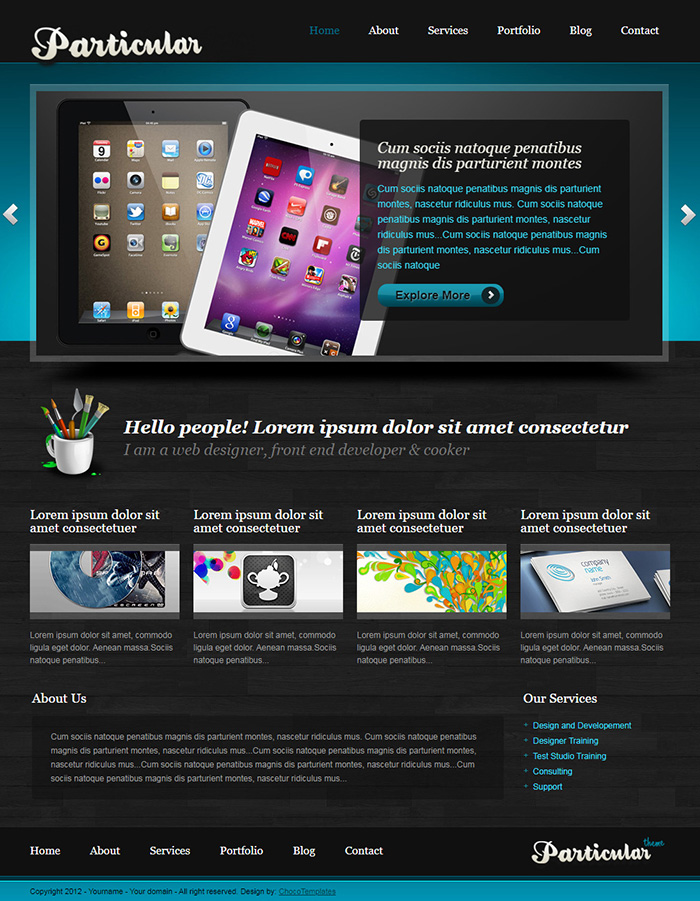 Free Particular Website Template - Free Website Templates, HTML5 & CSS ...