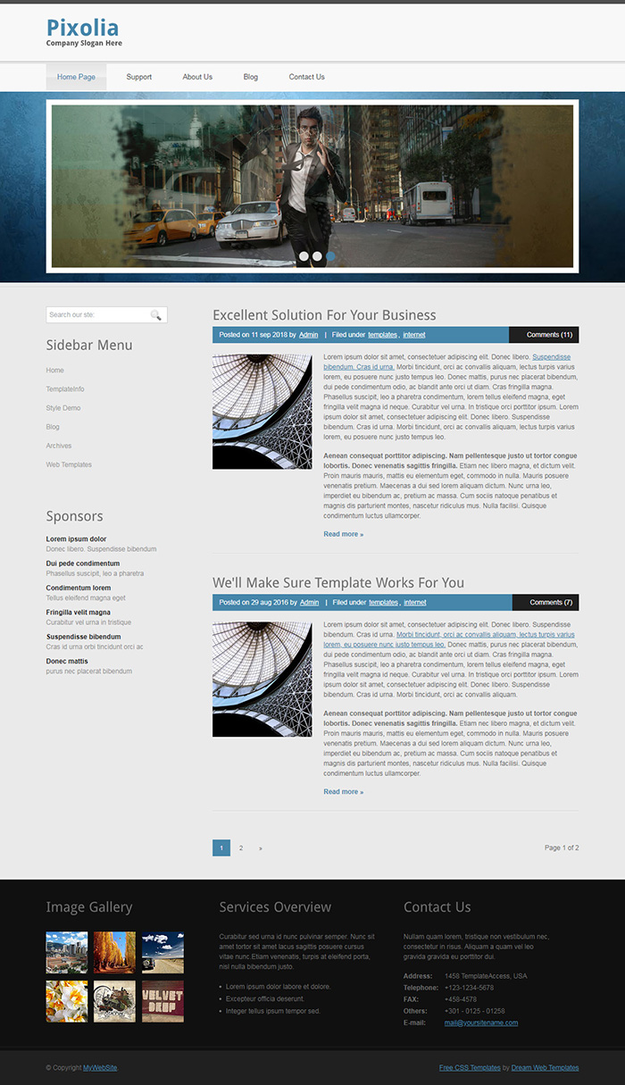 Free In a Pickle Website Template - Free Website Templates, HTML5 & CSS ...