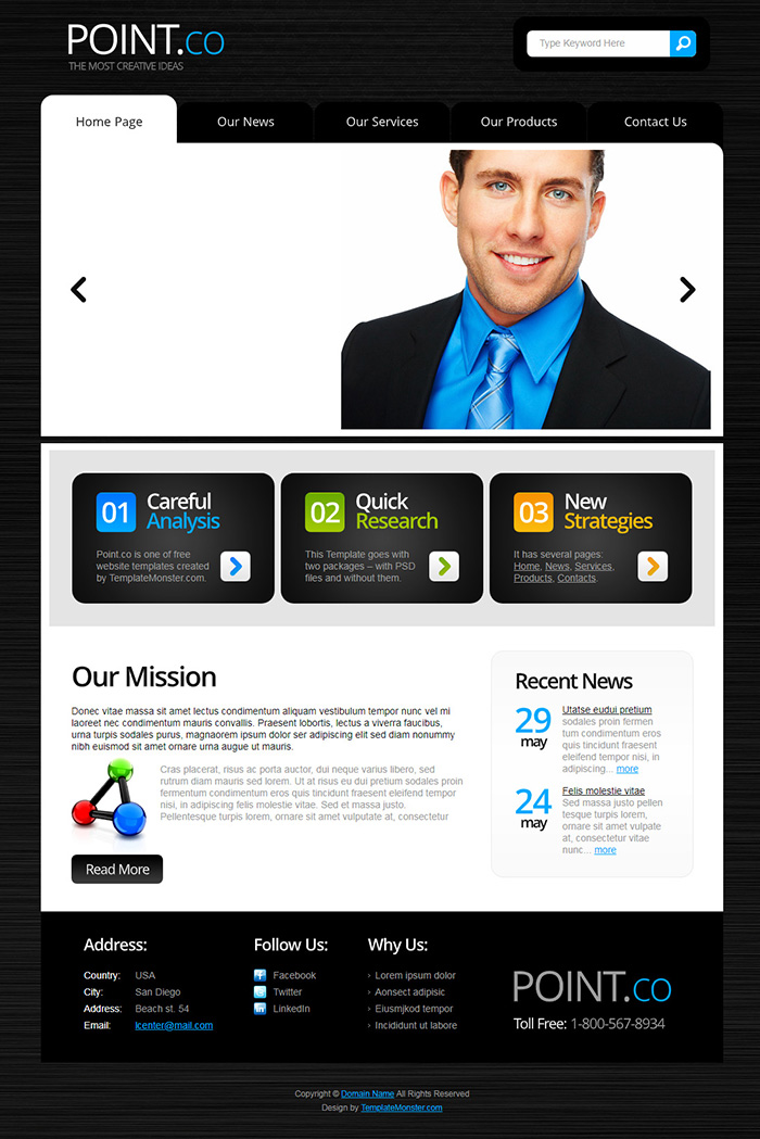 Free Luthum Website Template - Free Website Templates, HTML5 & CSS ...