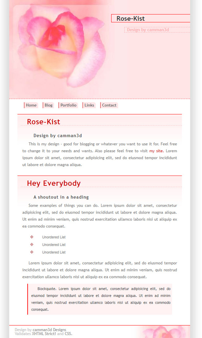 Free Rose-Kist Website Template - Free Website Templates, HTML5 & CSS ...