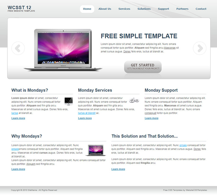 Free Wcsst 12 Website Template Free Website Templates Html5 And Css Templates And Open Source