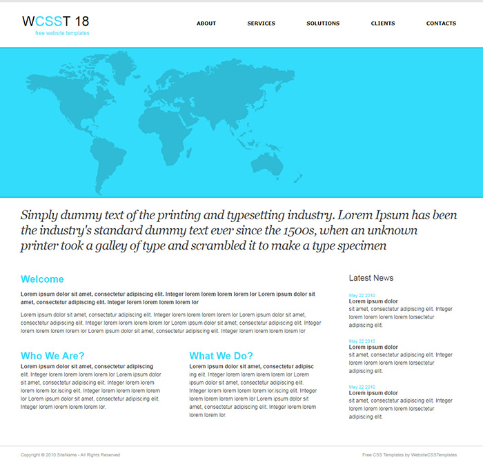 Free Wcsst 18 Website Template Free Website Templates Html5 And Css Templates And Open Source