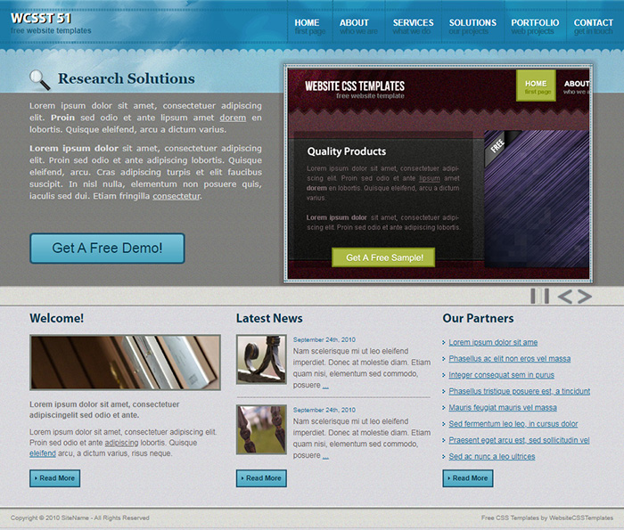 Free Wcsst 51 Website Template Free Website Templates Html5 And Css Templates And Open Source
