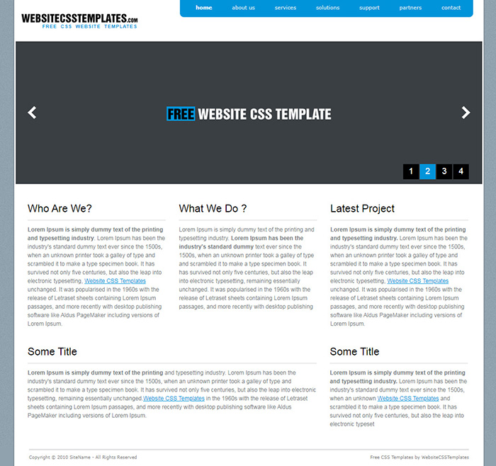 Free Wcsst 6 Website Template Free Website Templates Html5 And Css Templates And Open Source