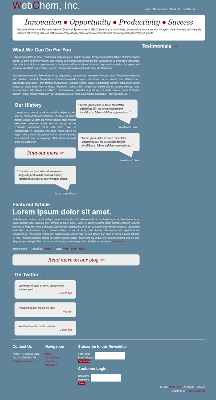 Free Andreas01 v2.5 Website Template - Free Website Templates, HTML5 ...