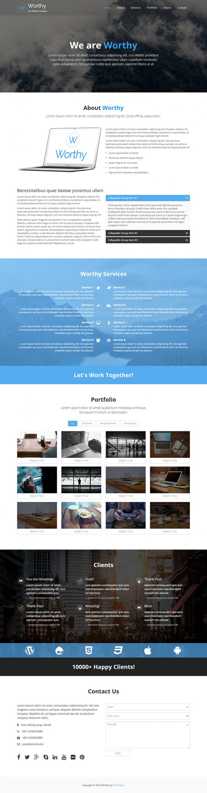 Free Portfolio Website Template - Free Website Templates, HTML5 & CSS ...